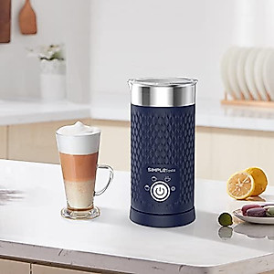 SIMPLETASTE Milk Frother, 4-in-1 Electric Milk Steamer, Automatic Warm and Cold Foam Maker and Milk Warmer for Latte, Cappuccinos, Macchiato