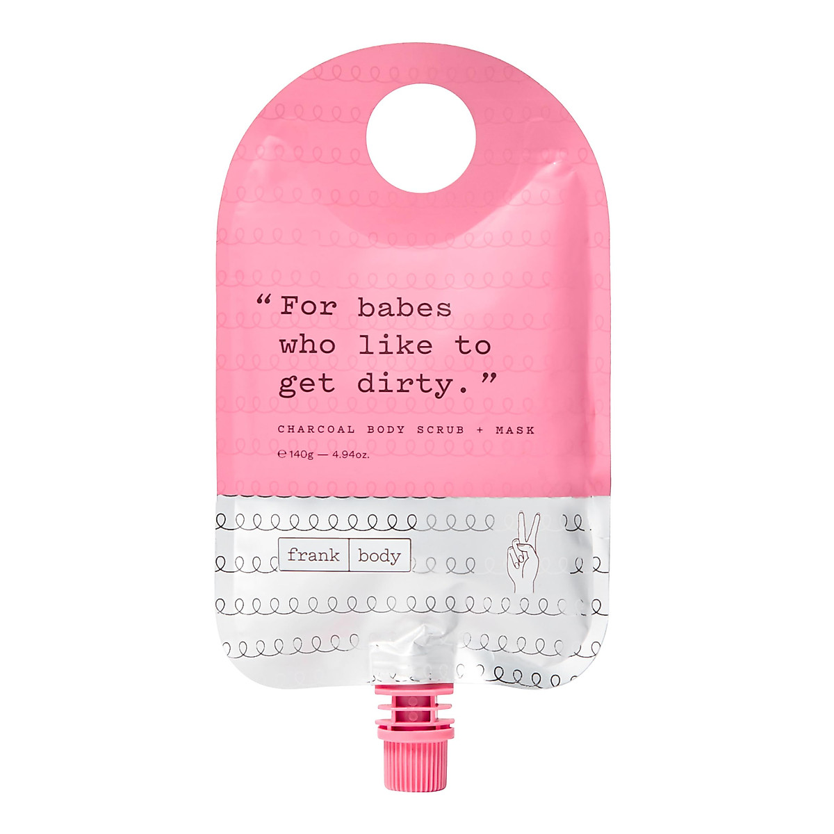 Frank Body Charcoal Scrub & Mask | Natural, Vegan, Cruelty Free Face & Body Treatment Detoxifies, Exfoliates, and Brightens with Charcoal, Tea Tree Oil, and Grapeseed Oil | 4.94 oz / 140 g