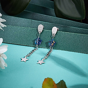 UNICRAFTALE About 80pcs Vacuum Plating 304 Stainless Steel Hypoallergenic Stud Earring Findings,Neutral Style with Texture, Teardrop Shape, 4 Color Mixed Earring Set