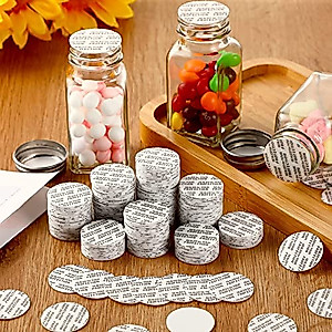 Tondiamo 150 Pcs Pressure Sensitive Seals Foam Lid Liner Bottle Seals Waterproof Safety Tamper Resistant Sealing Gasket Activated Seals for Glass Jar Plastic Lid Canning Vials(1.38 Inch/ 35 mm)