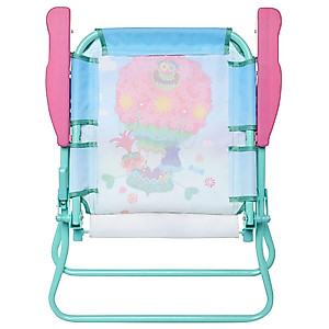 DreamWorks Trolls 2 Patio Chair for Kids, Portable Folding Park Lawn Chairs