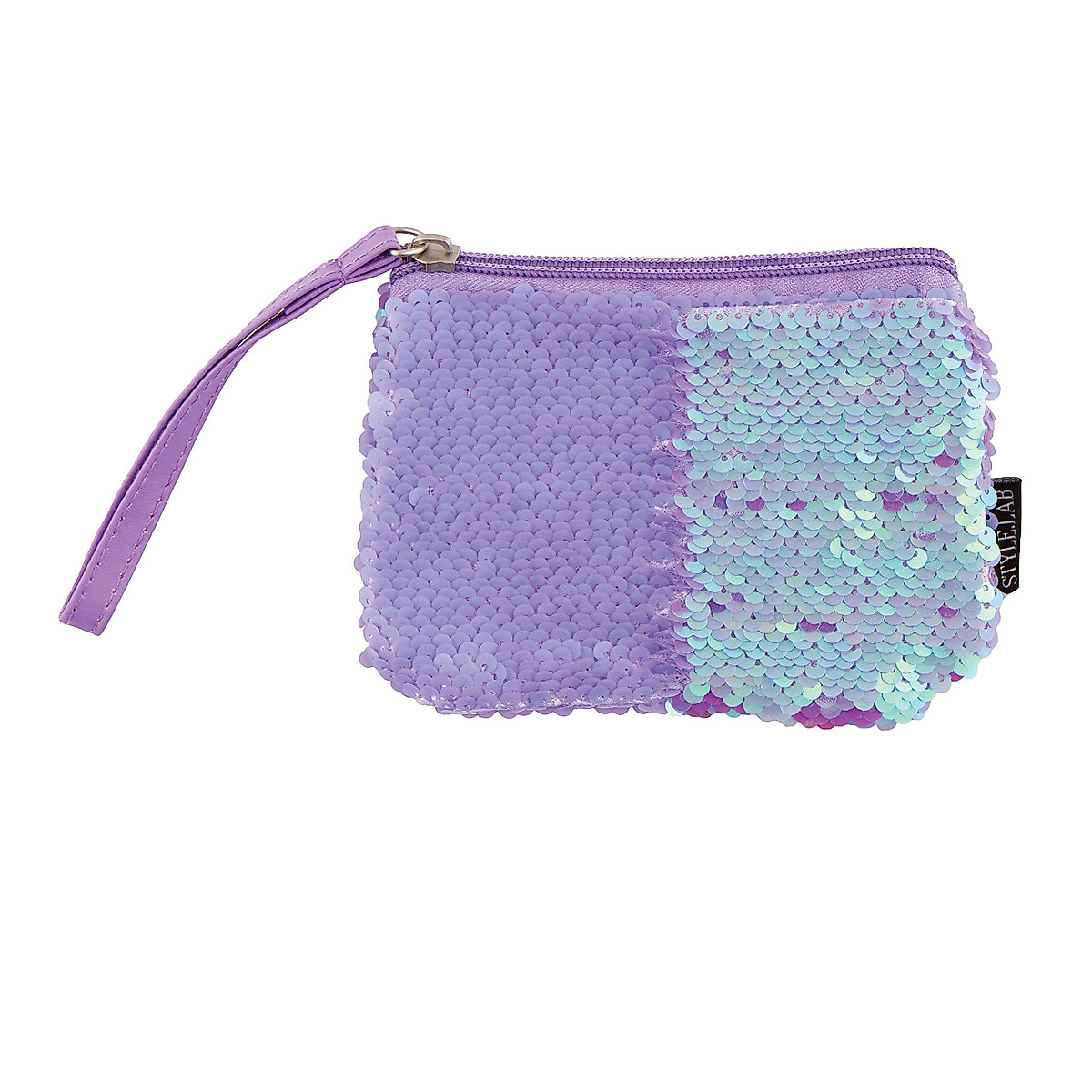 Style.Lab by Fashion Angels Magic Sequin Wristlet - Periwinkle/Seafoam