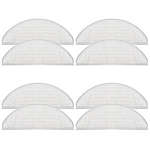 Home Times Vacuum Mop Replacement Pads For Roborock MaxV/ S7 MaxV Plus/ S7 MaxV Ultra/ S7/ S7+ Reusable Hard Floor Cloth Expert Wet Replacement Microfiber Soft Pad (8 Mop Pads) …