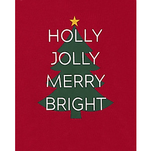 The Children's Place baby girls Family Matching Christmas Holiday Sets, Snug Fit 100% Cotton, Adult, Big Kid, Toddler, Pajama Set, Holly Jolly/Plaid, Medium US