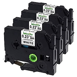 Replacement for Brother Ptouch 12mm TZe-231 Label Tape Bundle with 6mm Replacement TZe-211 Label Tape (10-Pack)