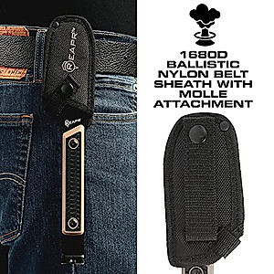 REAPR 11015 Versa TAC Wrecking Bar, Tactical Multitool Pry Bars for Demo, EDC, and Survival Gear, Nail Puller Tool w/Ripper Hook, 4" Blade Head, and More