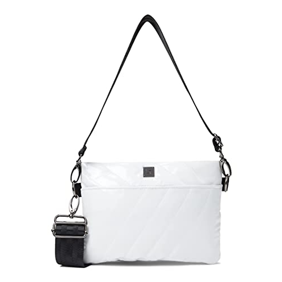 Think Royln Diagonal Bum Bag 2.0 - Medium White Patent One Size