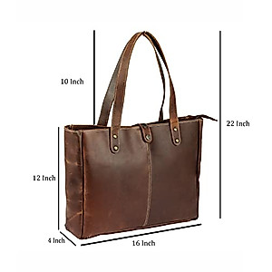 vintage crafts Buffalo Leather Handbags for Women Tote Bags Shoulder Bag Top Handle Satchel Bags Purse