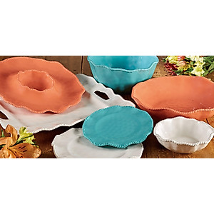 Certified International Cream Perlette Melamine All Purpose Bowls 7.5" x 2", Set of 4