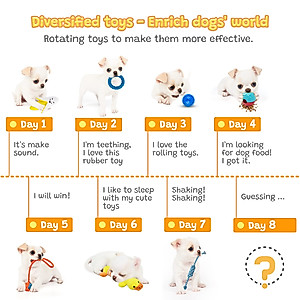 Zeaxuie 20 Pack Diversified Puppy Toys, Puppy Chew Toys for Teething Dogs with Dog Squeaky Toys, Dog Treat Balls & Rope Toys for Small Dogs