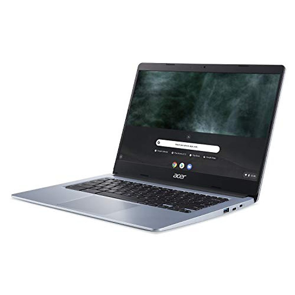 Acer Chromebook 314, Intel Celeron N4000, 14" HD Touch Display, 4GB LPDDR4, 64GB eMMC, Gigabit WiFi, Google Chrome, CB314-1HT-C7C0