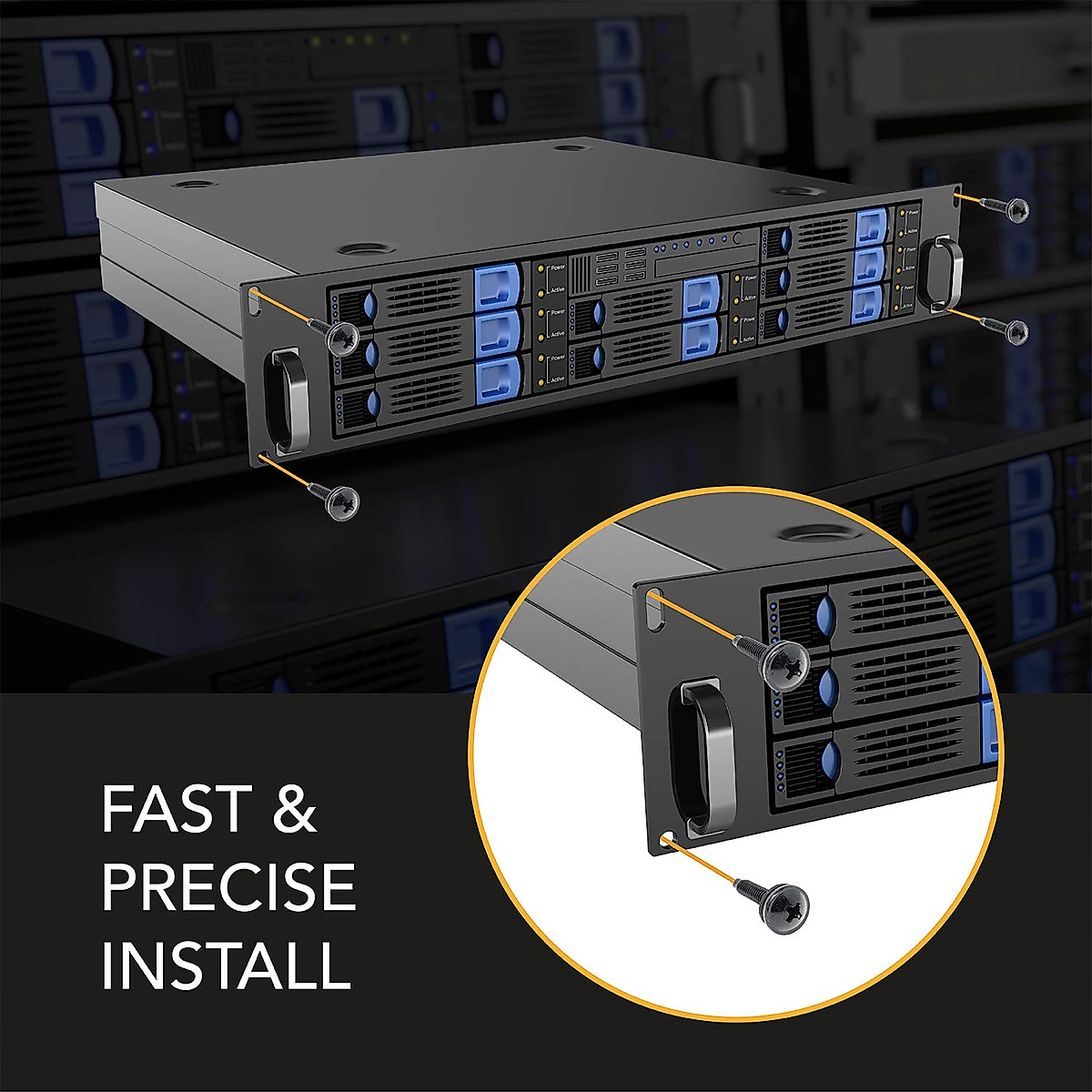 Rack Screws 10-32 Screws [50pk]. Use 10-32 Rack Screws as Rack Mount Screws, Server Rack Screws, Network Rack Screws, Rack Screws Audio and Rackmount Screws. 10/32 Rack Screws with Nylon Rack Washers