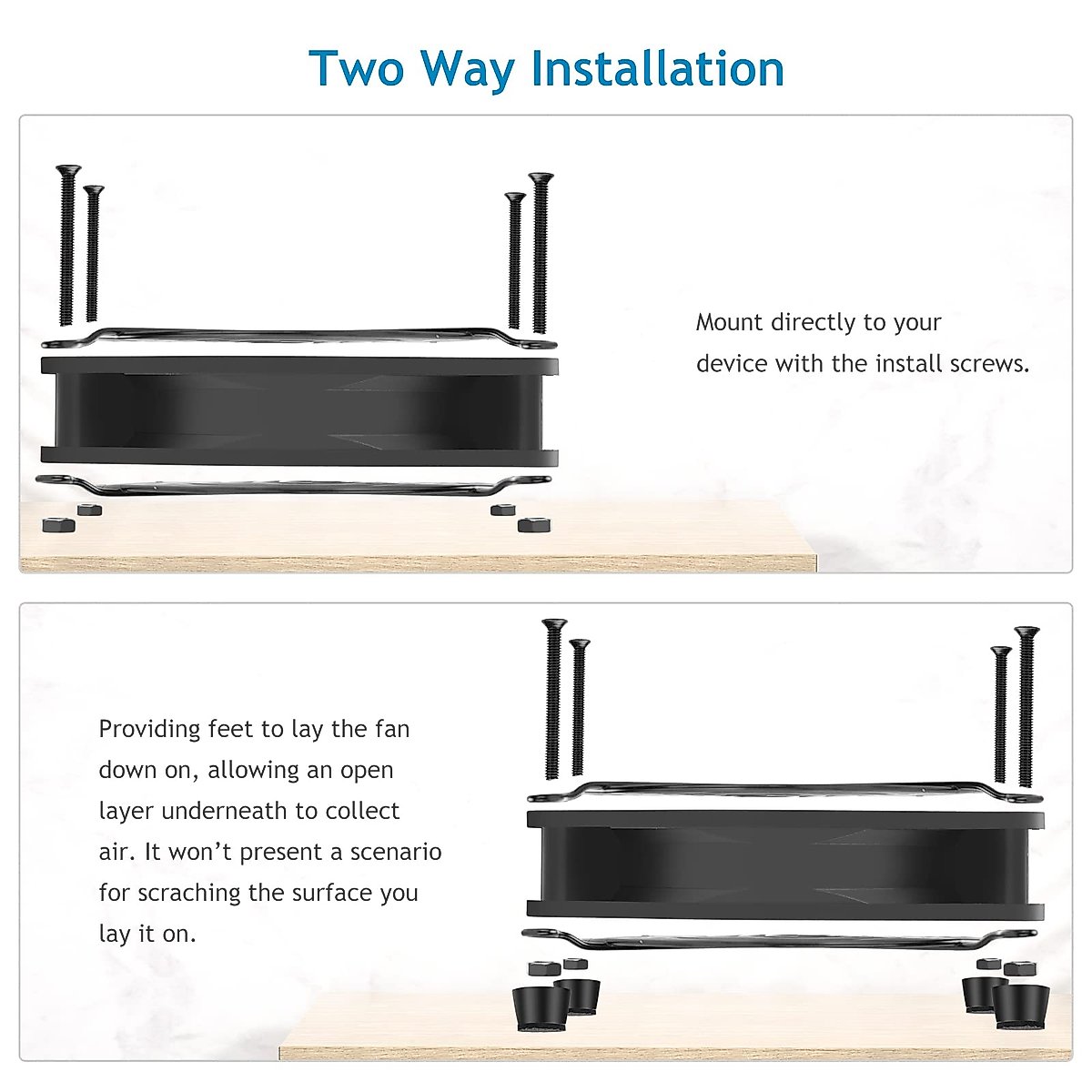 Neukniy 120mm Computer Fan with AC Plug, 110V 120V 220V 240V AC Variable Speed Fan AC Powerful Fan for Mushroom Growing, Receiver, Amplifier, Biltong Box, X-Box, Sound System Cooling