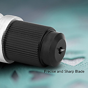 EVISWIY CB09 Blades for Silhouette Cameo 4/4 Plus/4 Pro/3/2/1/Portrait/Curio/with Graphtec Holder Housing 15PCS (30/45/60 Degree) Cutting Blades for Cameo Replacement Accessories Buddle