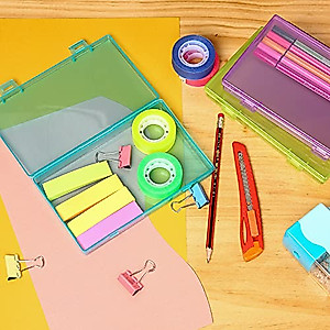 Photo Storage Box 4x6, 18 Inner Extra Large Photo Case Large Photo Organizer Acid-Free Photo Box Storage Photo Keeper Photo Storage Case, Plastic Craft Storage Box for Photo Stickers Stamps Seeds,18 Boxes