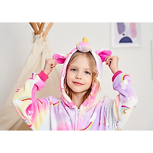 Cos Time kids Unicorn Onesie Animal One Piece Pajamas Halloween Costumes (Auspicious Cloud Flying Horse, 4T)