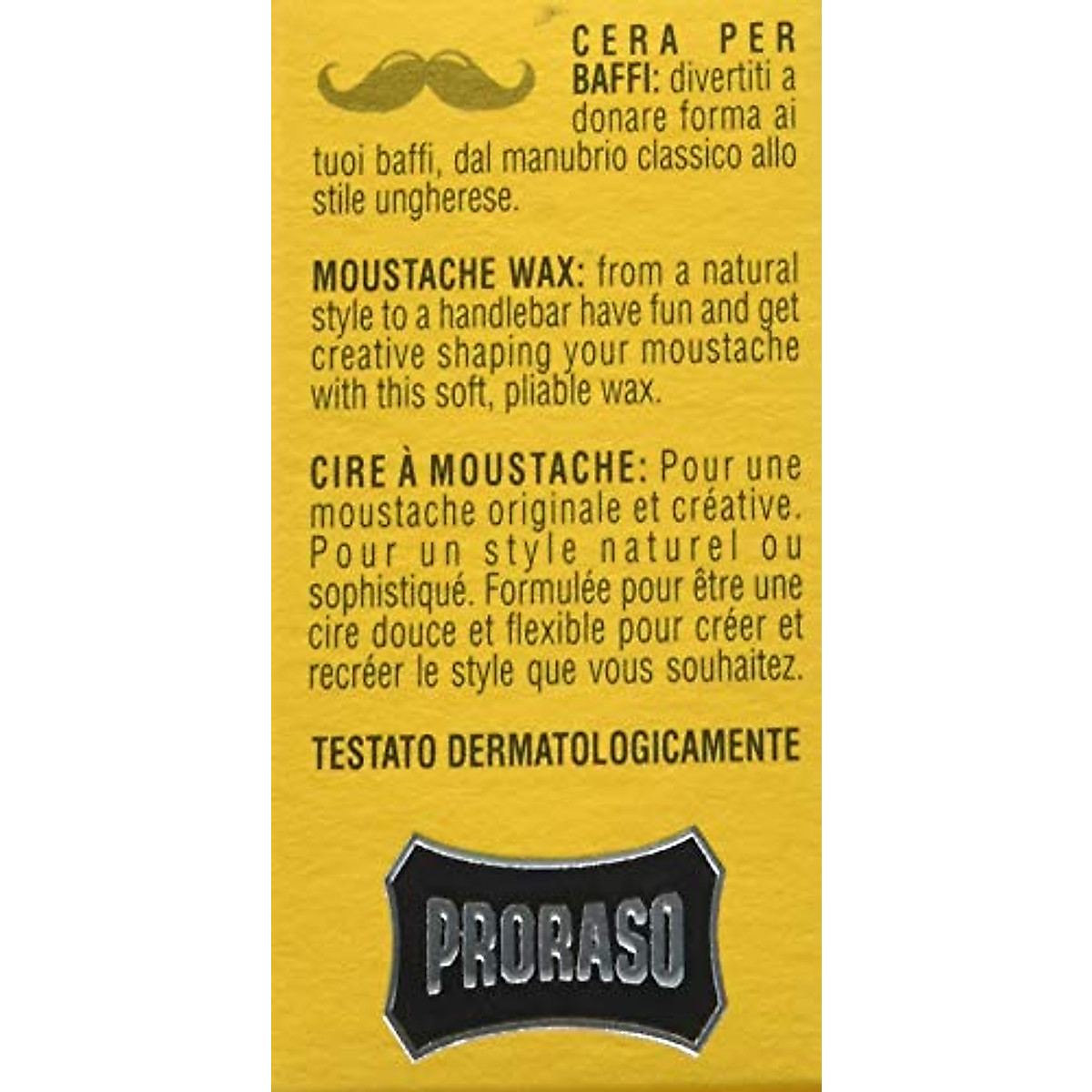 Proraso Moustache Wax, 0.5 oz (Pack of 1)
