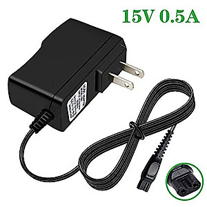 Charger Replacement for Philips-Norelco-HQ8505 Norelco 7000 5000 3000 Series Electric Shaver Razor, Aquatec, Arcitec, Multigroom Beard Trimmer & More 15V AC Adapter Power-Supply Cord (Model:HP-1505)