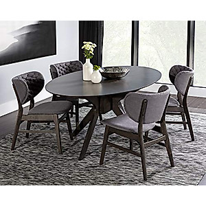 Sunpan Modern Dining Chair, Dark Grey