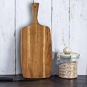 Affinity Decor Wood Cutting Board for Meat Bread Serving Board Charcuterie Board Cutting Board (Beige_17x7")