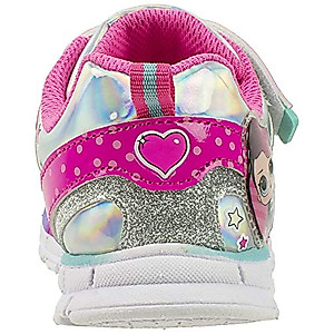L.O.L. Surprise! Girls Sneakers, Light Up Tennis Shoe with Strap, MC Swag and Rocker, Pink, Girls Size 2