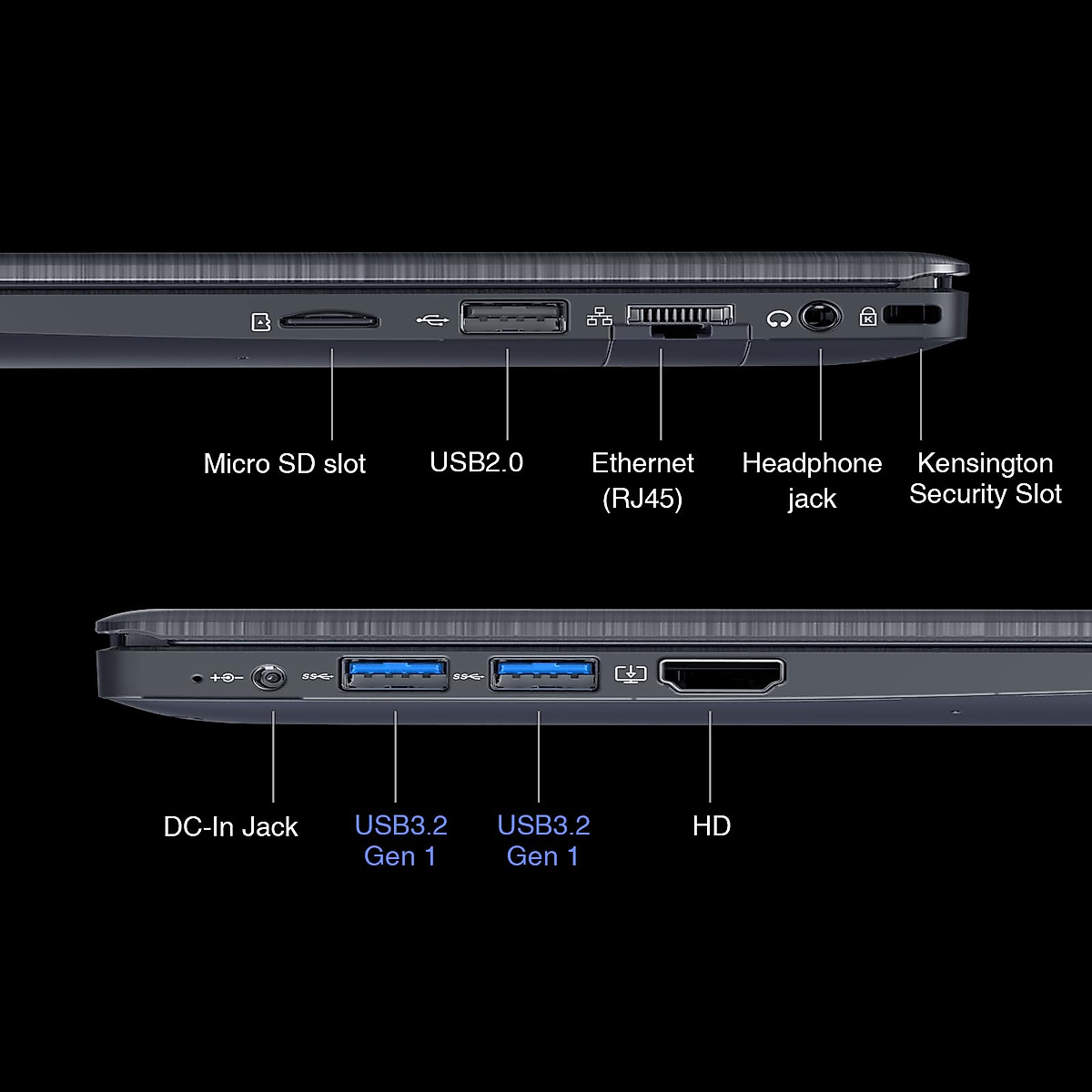 ECOHERO Laptop Computer, 12GB DDR4 RAM 256GB SSD, Intel J4005 Processor (Up to 2.7GHz), 14 Inch FHD 1920x1080 Display, Windows 11 Laptops Computers, 2.4G/5G WiFi and Bluetooth 5.1