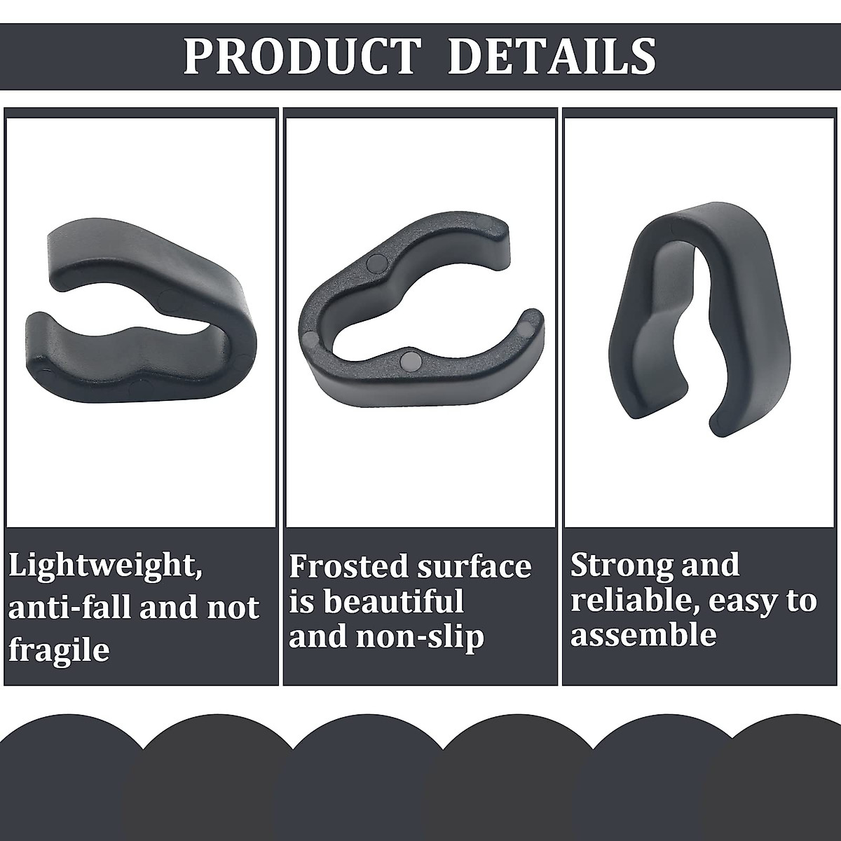 TBoxBo Mic Cable Clips 40 Pack Microphone Boompole Cable Clip Seturable and Flexible ABS Plastic Clips Mic Cable Clips Universal Microphone Boompole Cable Clip Set