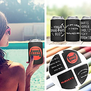 6 Pack Letterkenny Beer Coozie Merchandise Favorite Funny Sayings, How're Ya Now, Pitter Patter, Thats A Texas Sized 10-4, Allegedly Ostrich, Can Cooler Sleeves 16oz 24oz Beer Bottle