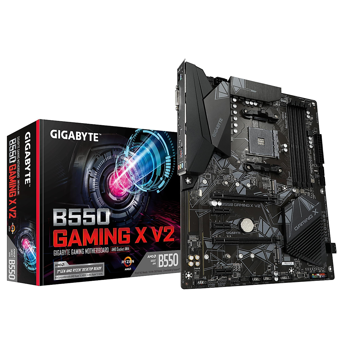 Gigabyte B550 Gaming X V2 Motherboard (AM4/4xDDR4/HDMI/DVI-D/USB 3.2/M.2)
