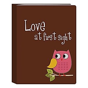 Pioneer Photo Albums I-46B/O 36-Pocket Baby Owl Designer Photo Album, Pink