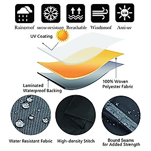 Slan Arrow 2 Seater Patio Swing Cover Outdoor Swing Chair Cover Hammock Glider Cover Durable Waterproof Dustproof Windproof All Weather Protector