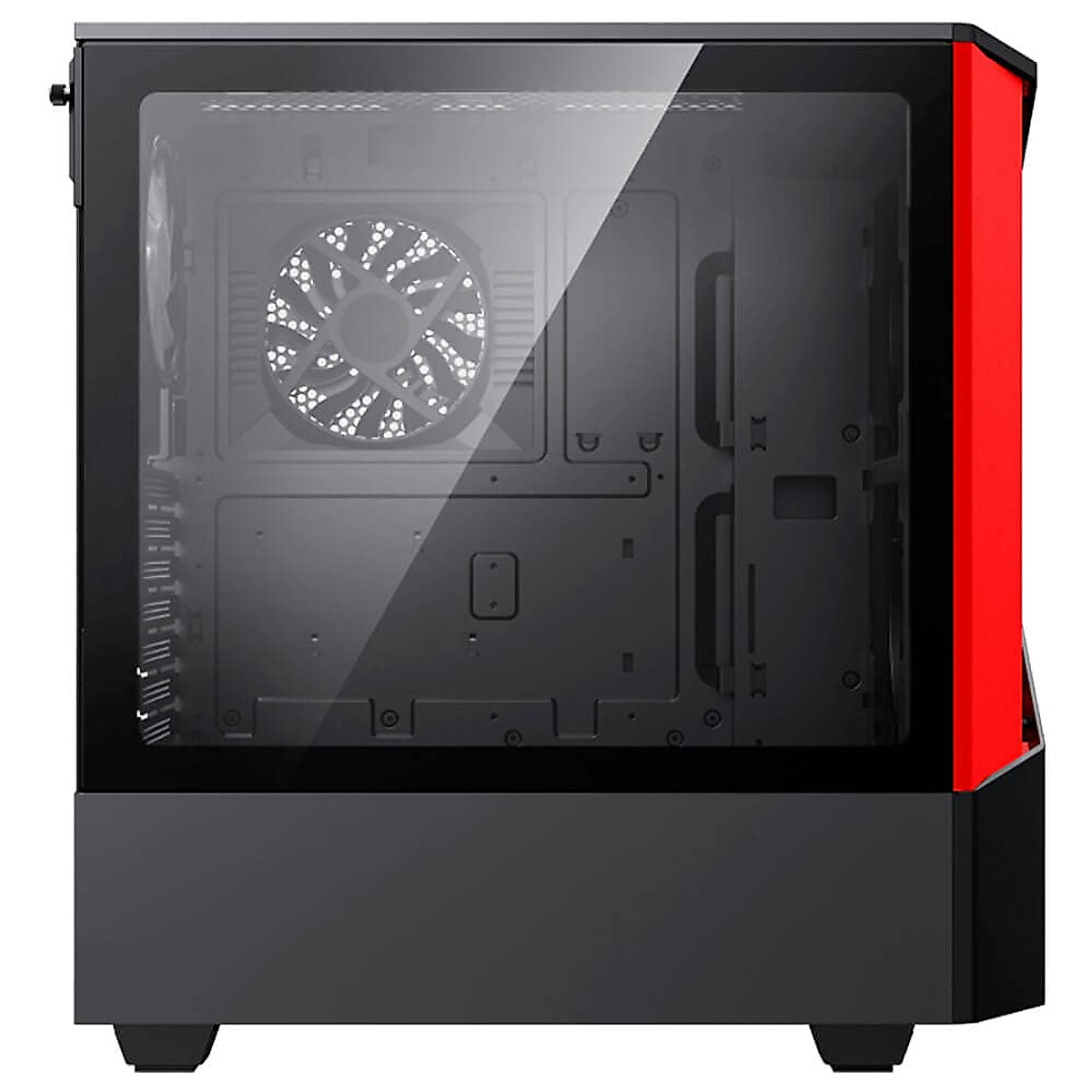 GAMEMAX Contac COC BR Black / Red Steel / Tempered Glass ATX Mid Tower Computer Case