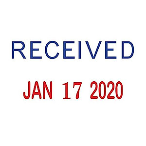 Office Depot Self-Inking 3-in-1 Micro Dater, Red/Blue, 032538