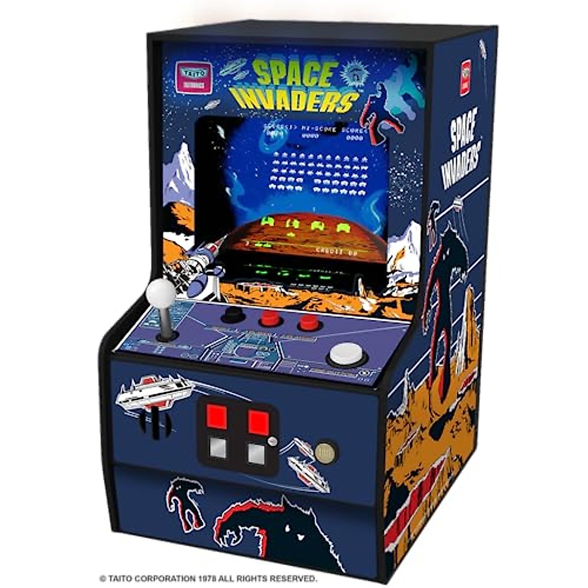 My Arcade Space Invaders Micro Player: Mini Arcade Machine Video Game, Fully Playable, 6.75" Collectible Premium Edition