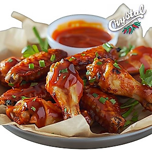 Crystal Louisiana's Pure Hot Sauce with Garlic, 12 Ounce, Aged Cayenne Peppers, Medium Heat, Flavor Gumbo to Bloody Mary's