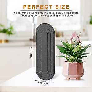 Jadairy Stone Drying Tray 11.8x4.9 Inches Water Absorbing Stone Tray for Sink Instant Dry Sink Caddy Organizer for Kitchen Bathroom Counter