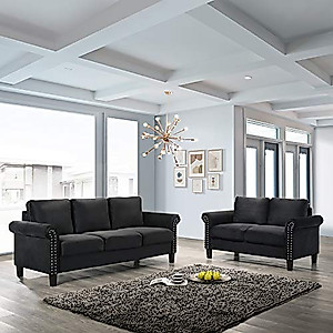 New Classic Furniture Alani Sofa, Black