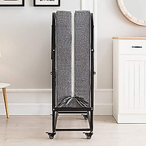 Rollaway Beds with Mattress for Adults Folding Bed Portable Foldable Guest Beds Twin, 5 Minutes to Assemble, 5 inch Memory Foam Mattress, 75x38 Inch