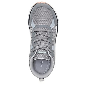 Vionic Dashell Women's Lace Up Athletic Walking Shoe Light Grey - 9 Medium