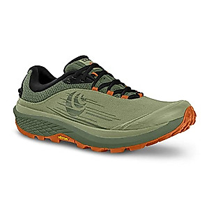 Topo Athletic Men's Pursuit Comfortable Zero Drop Trail Running Shoes, Athletic Shoes for Trail Running, Olive/Clay, Size 9