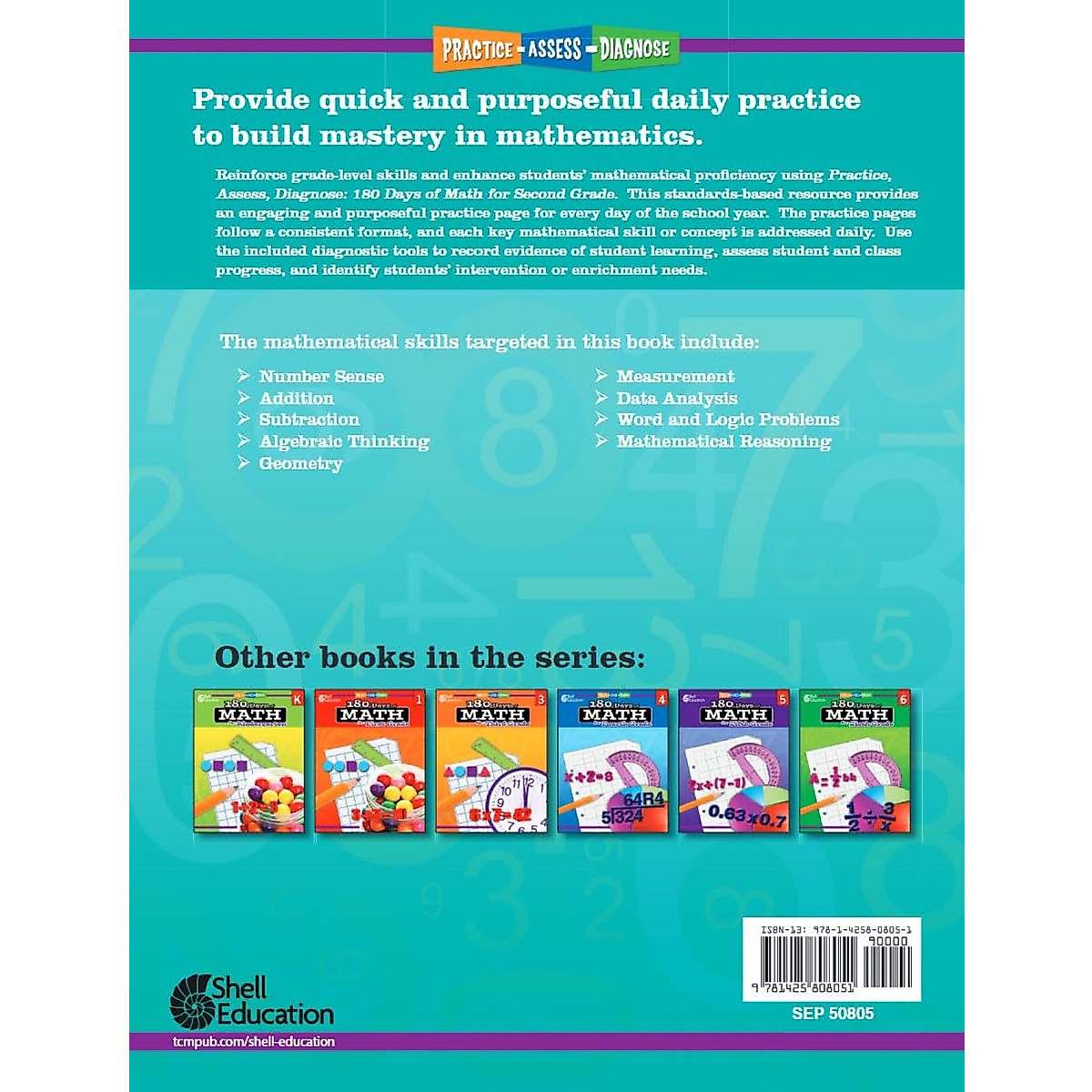180 Days™: Includes Reading 2nd Edition, Writing, and Math for 2nd Grade Practice Workbook for Classroom and Home, Cool and Fun Practice Created by Teachers (180 Days of Practice)