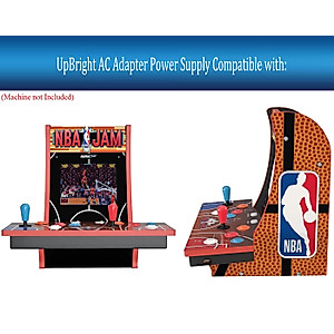 UpBright 5V AC/DC Adapter Compatible with Arcade1Up Model NBA-C-01044 NBA Jam 2 Player Counter-Cade Countercade Game Machine Arcade 1up 5VDC Switching Power Supply Cord PS Battery Charger Mains PSU