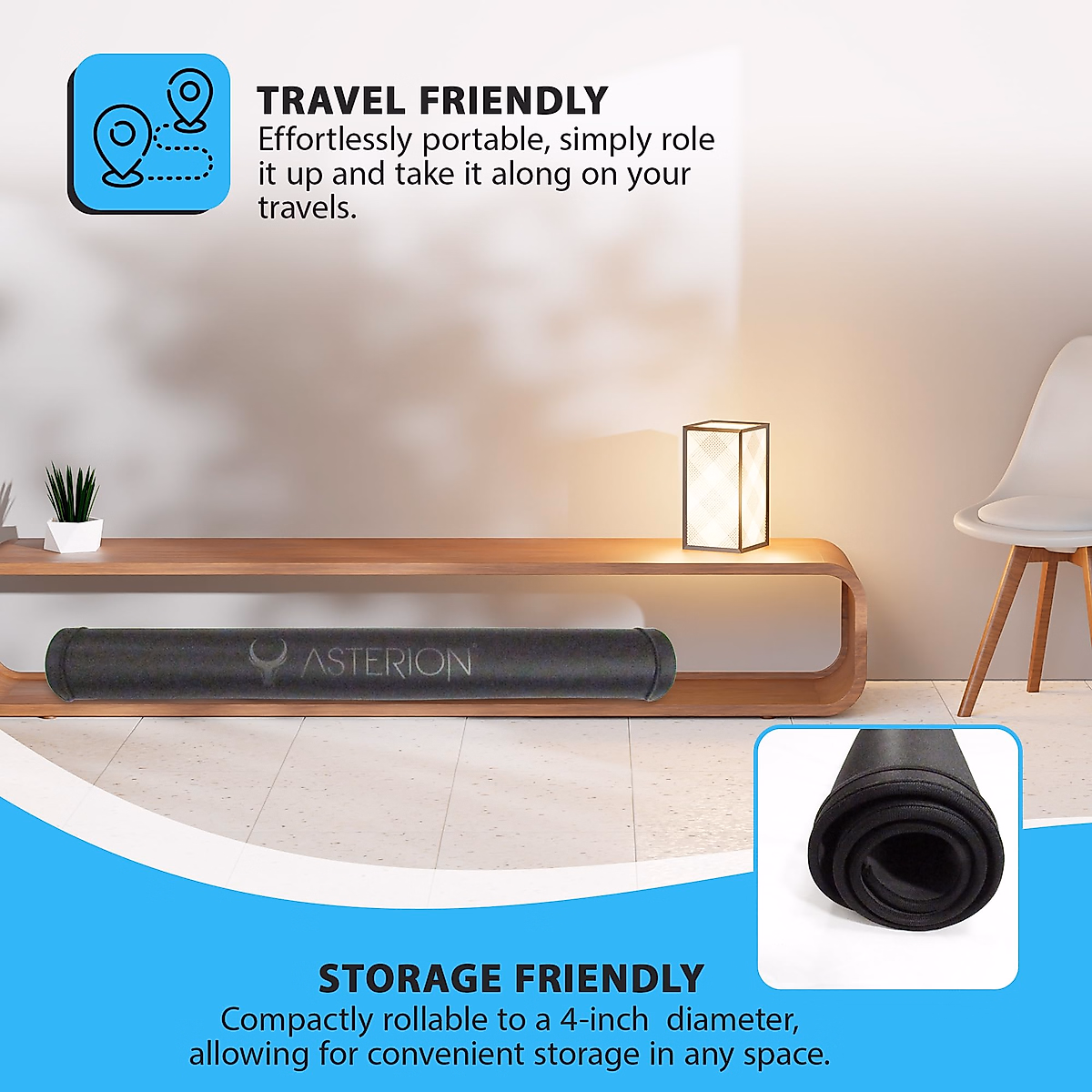 Asterion VR Mat | 41" Premium Virtual Reality Floor Orientation Mat for Meta Quest 3/2/1/Pro, Rift, Vive, Index, Pico and More | Origin