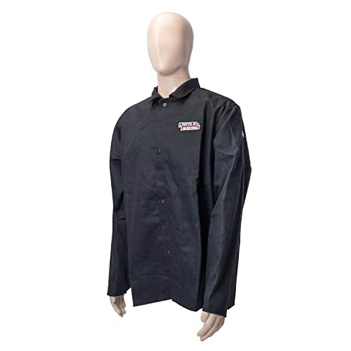 Lincoln Electric Black X-Large Flame-Resistant Cloth Welding Jacket,KH808XL