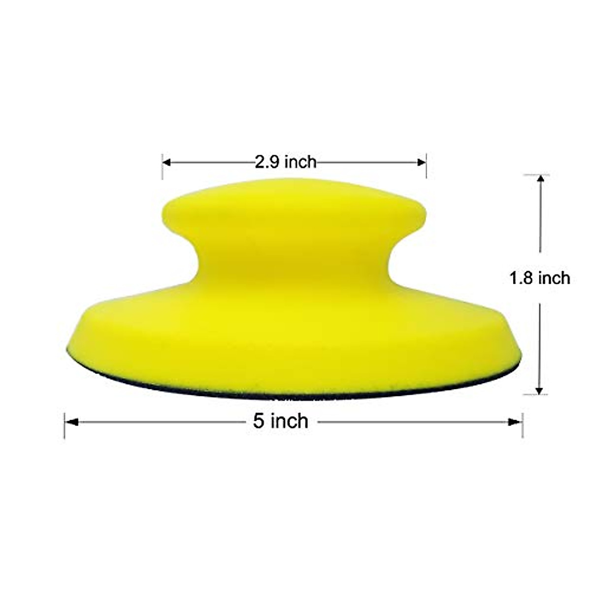 Sackorange 5" Round Hook and Loop Hand Sanding Pad Sanding Block Backing Plate for Woodworking, Furniture Restoration, Home and Automotive Body.