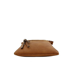 Isabelle Functional Multi Pocket Crossbody Bag (Dark Tan)