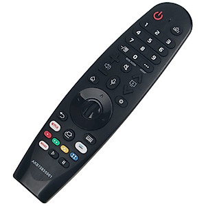AKB75855501 MR20GA Replace Magic Voice Remote fit for LG 2020 Smart LED TV OLED Nano Cell 4K UHD HDTV with 3 APP Button (Screen Mouse, Voice, Cursor and Roller/Pointer Functions)