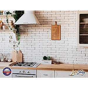 LifeSong Milestones Personalized 1st Year for Him Her Wife Husband Couple Cheese Cutting Board Customized with Year Established Dates to Remember for Wedding Gift Ideas