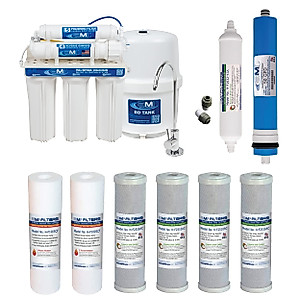 Applied Membranes Inc. 5-Stage Reverse Osmosis Water Filter System & Reverse Osmosis Filter & Membranes Replacement