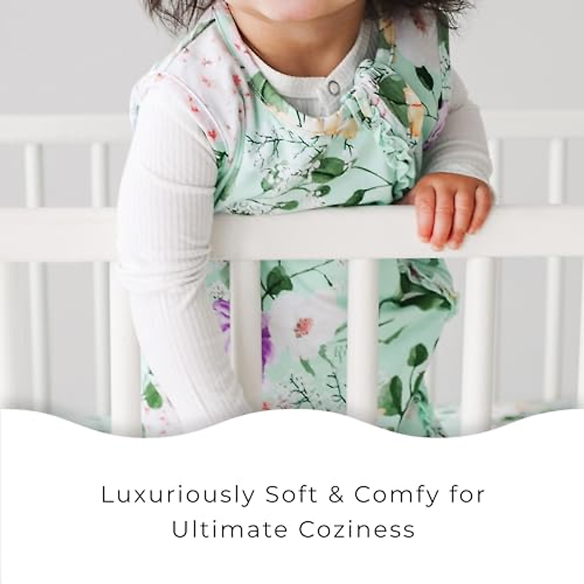 Posh Peanut Baby Wearable Blanket - Newborn Sleeveless Ruffled Sleep Bag - Viscose from Bamboo Infant Wear - 1 TOG